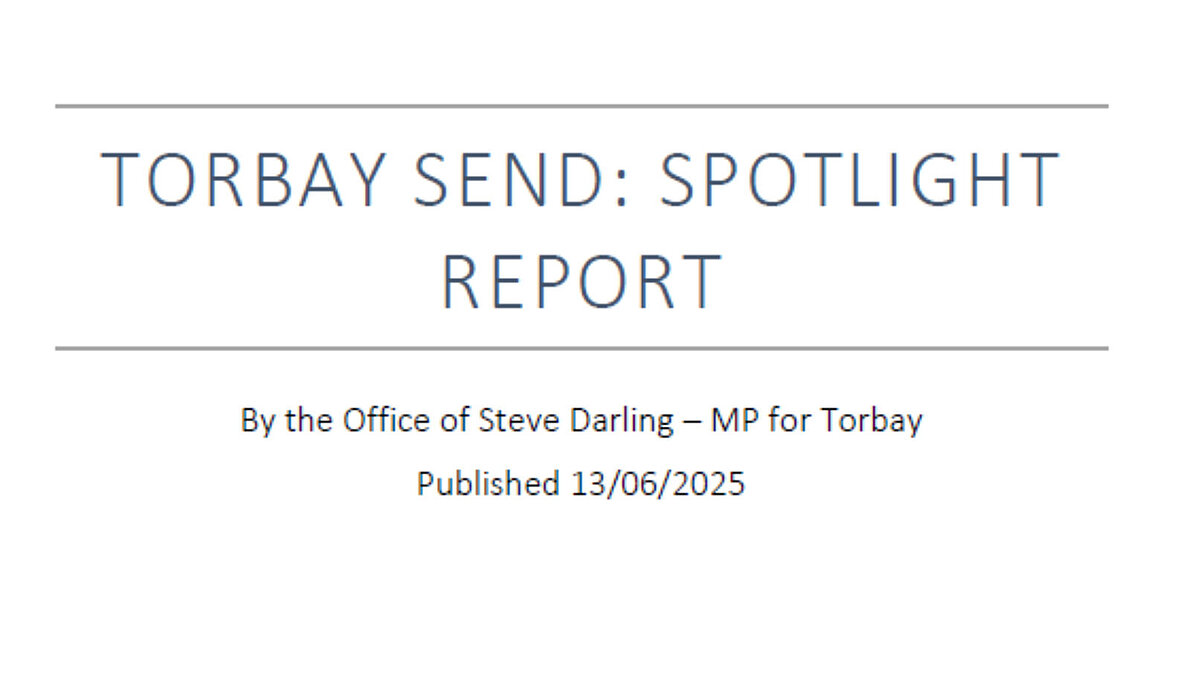 Steve Darling MP Launches Spotlight Report on Special Educational Needs ...